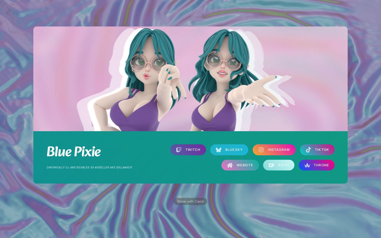 Blue Pixie's Carrd